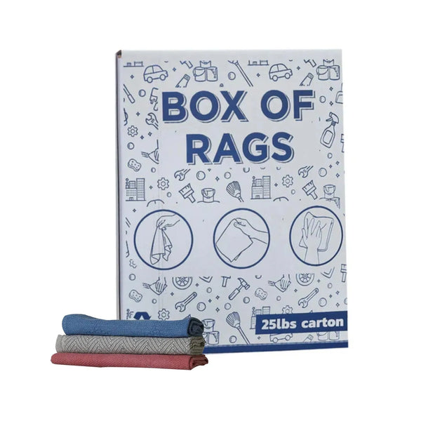 New Multi-Color Heavyweight Thermal Rags – 25 lbs. Box — Wiping Hub