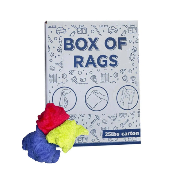 New Color Terry Towel Cleaning Rags - 25 lbs. Box — Wiping Hub