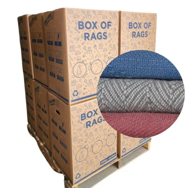 New Multi-Color Heavyweight Thermal Rags – 600 lbs. Pallet – 12 x 50 l ...